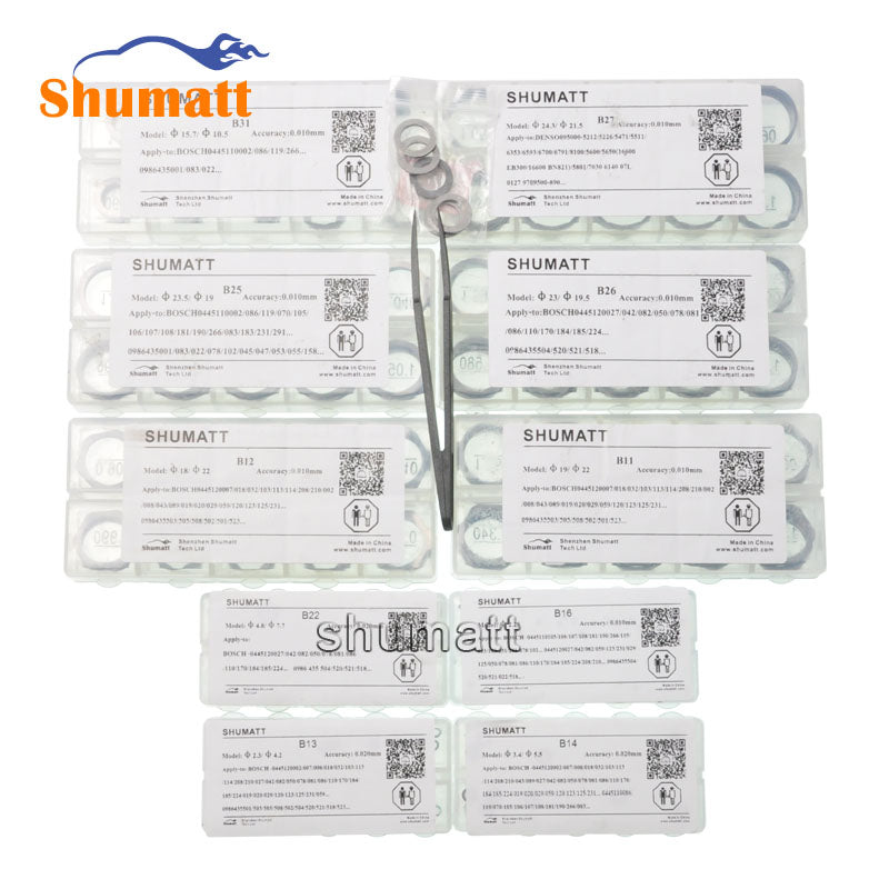 Common Rail Injector Adjustment Shims Set for Fuel Injector 500 pieces ...
